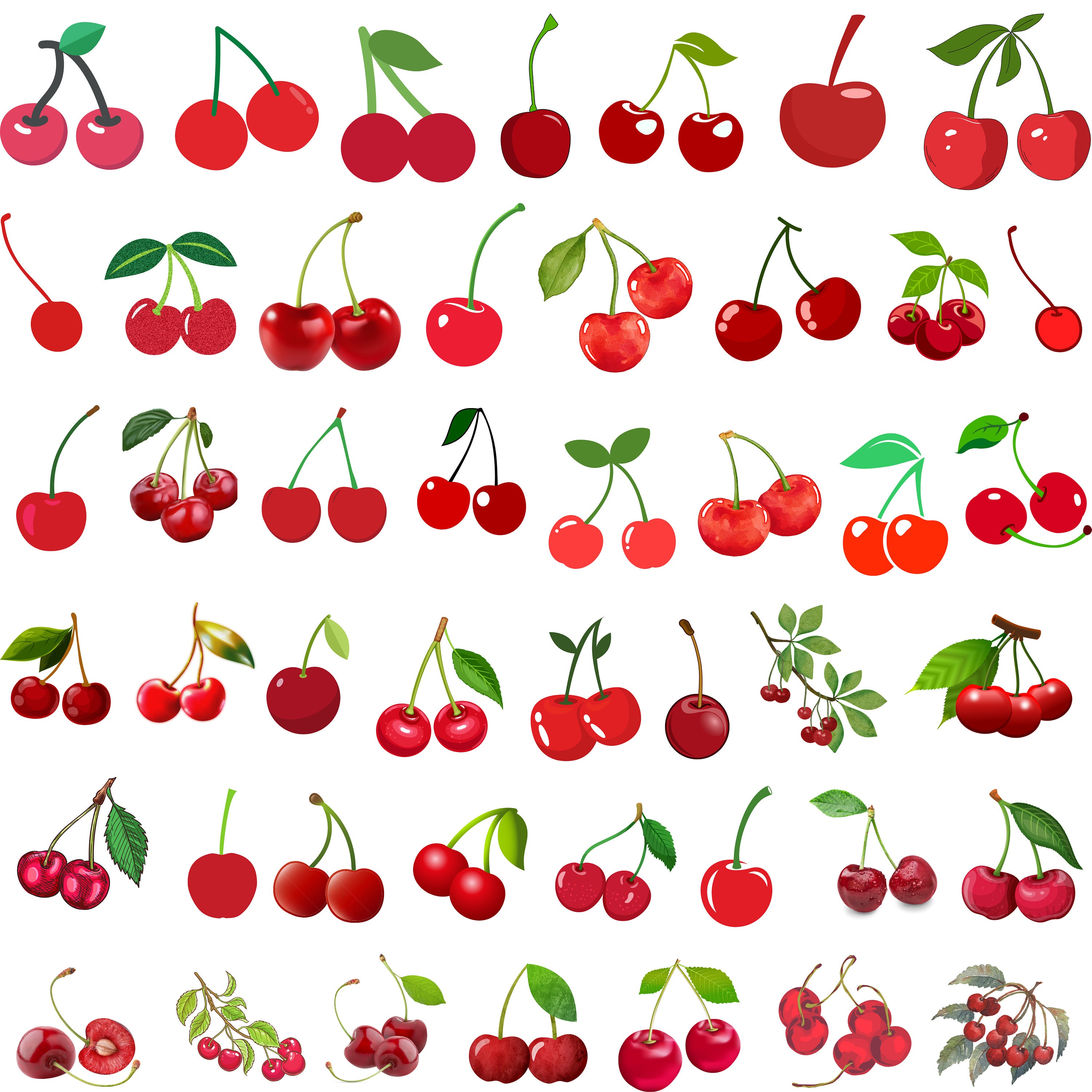 Cherry SVG BUNDLE, Fruits SVG , Cherry Svg, Cherries Svg, Cherries ...