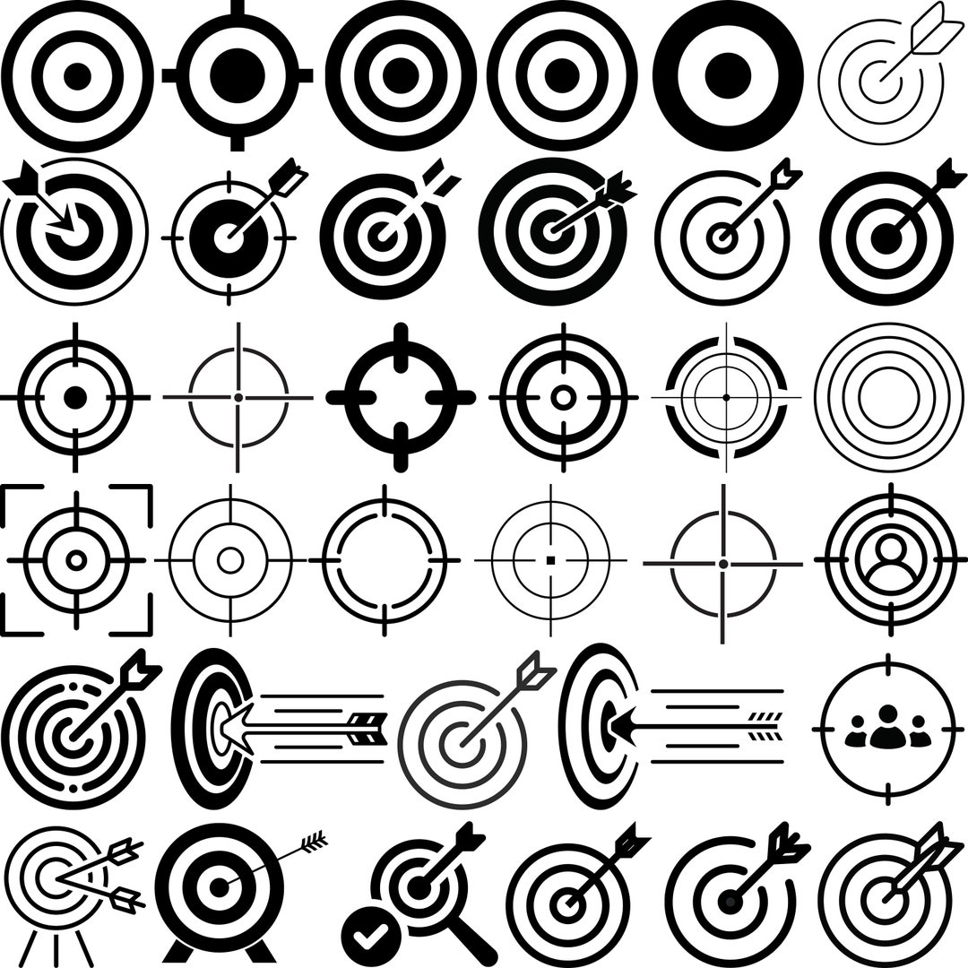 Target SVG Bundle Shooting Target SVG Hunting Target SVG - Etsy
