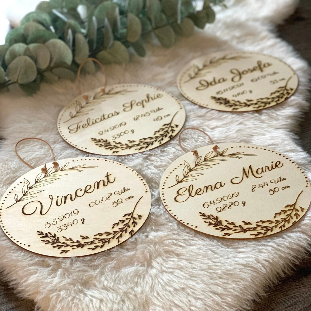 Name Tag Children's Room Door Sign Wooden Sign Baby Room Children's ...