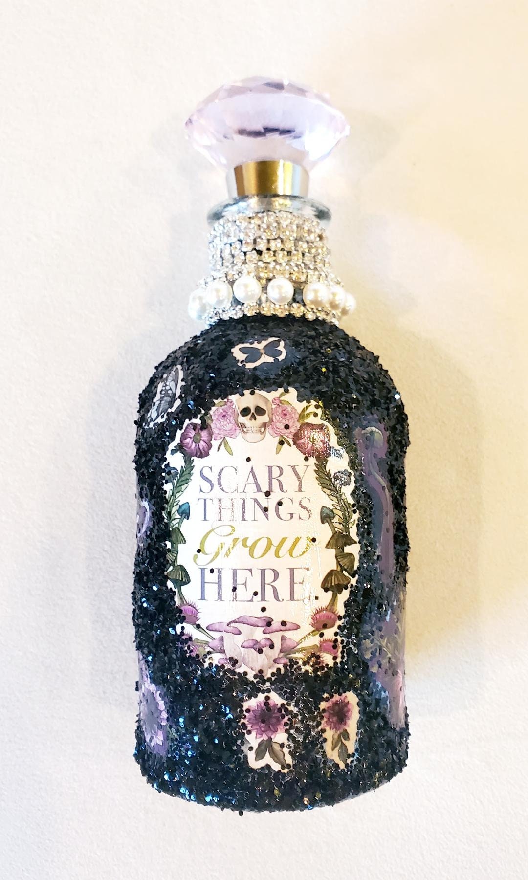 Bedazzled Glass Jars, Bling Decanters, Perfume Bottles, Table Top ...