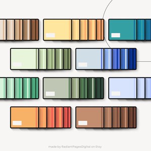 95 MINIMALISTIC Digital Notebook Covers, Landscape Mode, Horizontal ...