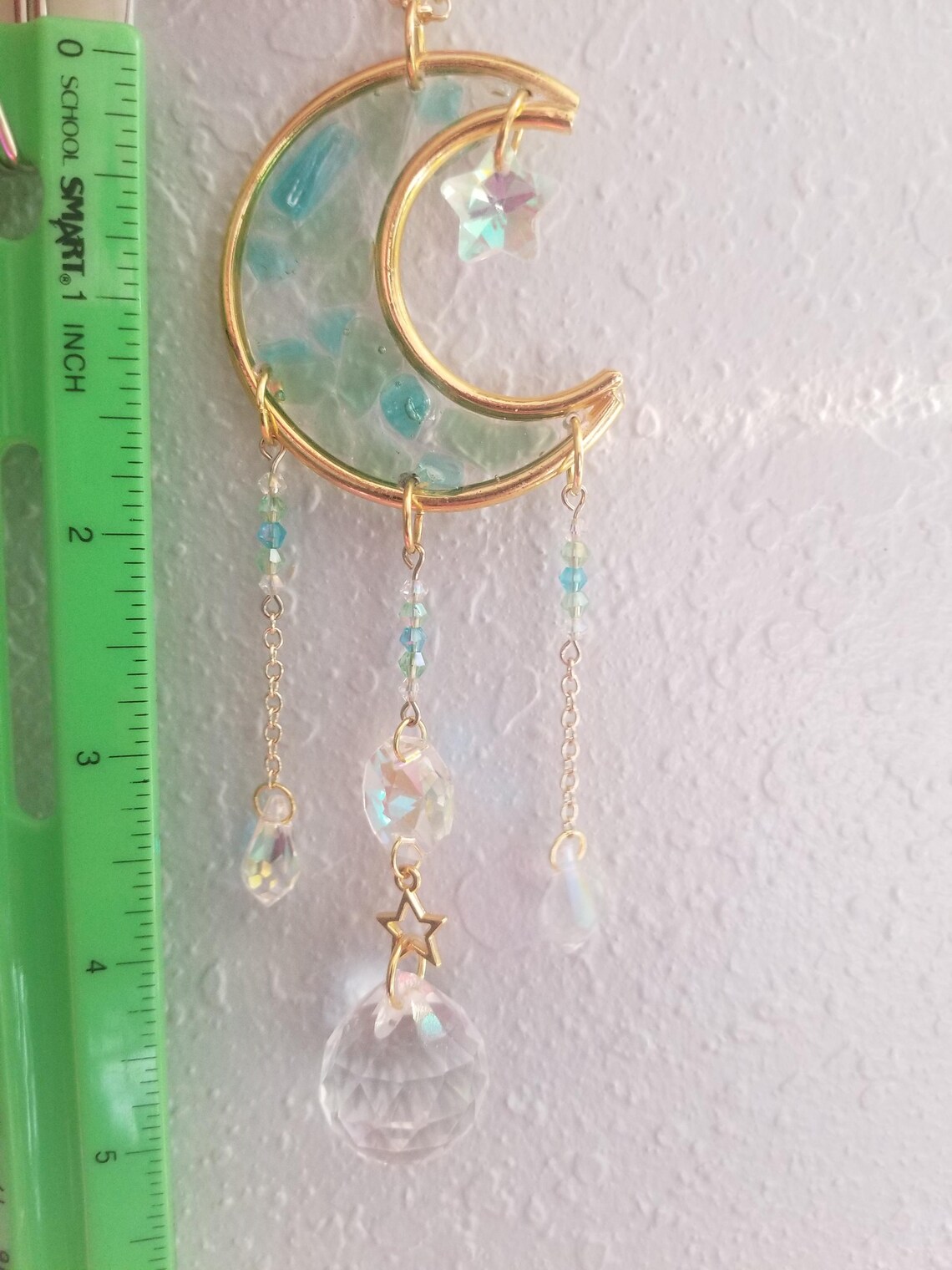 Crystal Suncatcher for Car, Sea Glass Suncatcher, Boho Window Decor ...