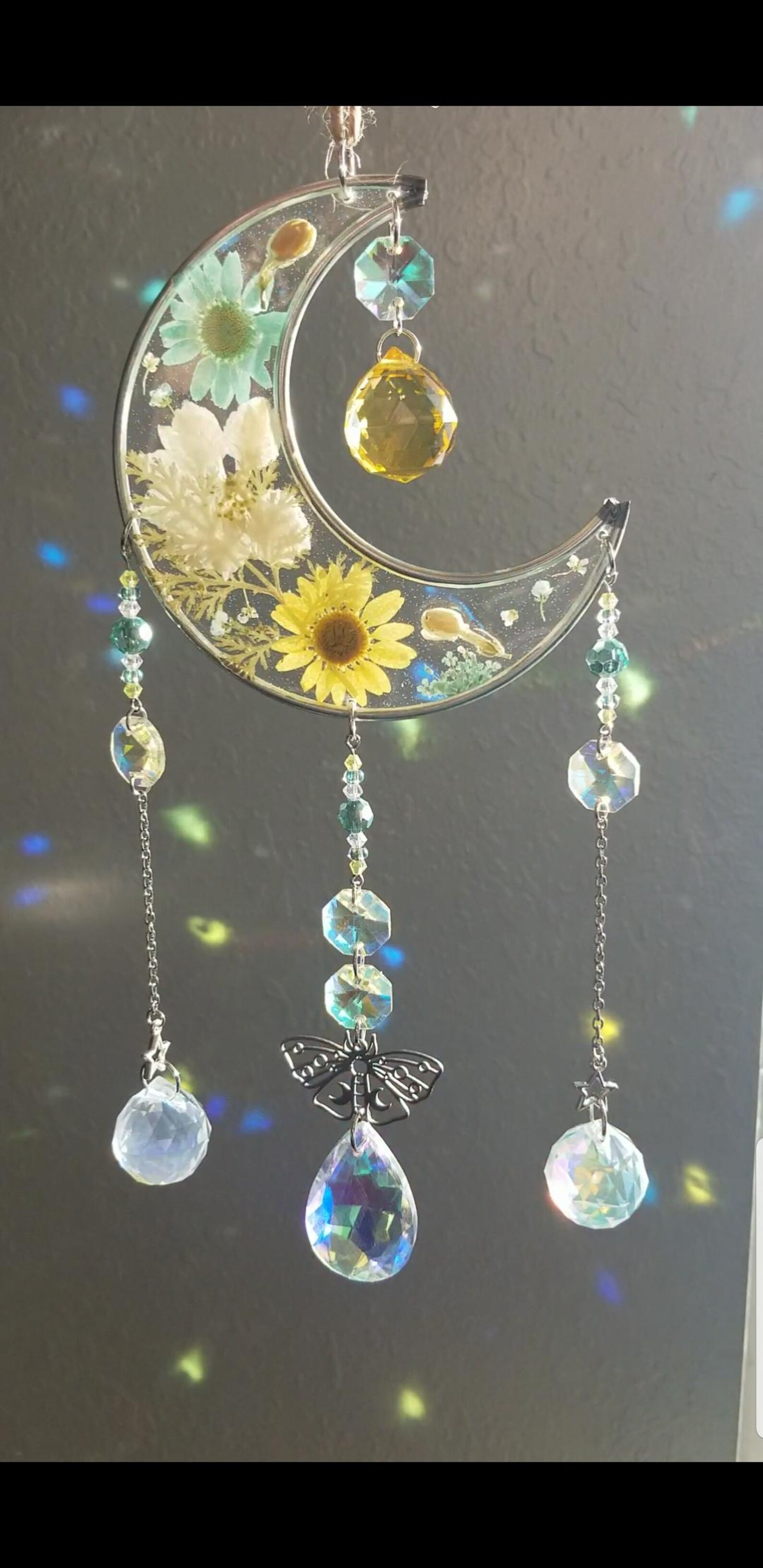 Sea Glass Suncatcher for Window, Cottagecore Home Decor, Witchy Gift ...