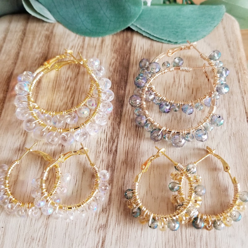 Wire Wrapped Hoops - Etsy