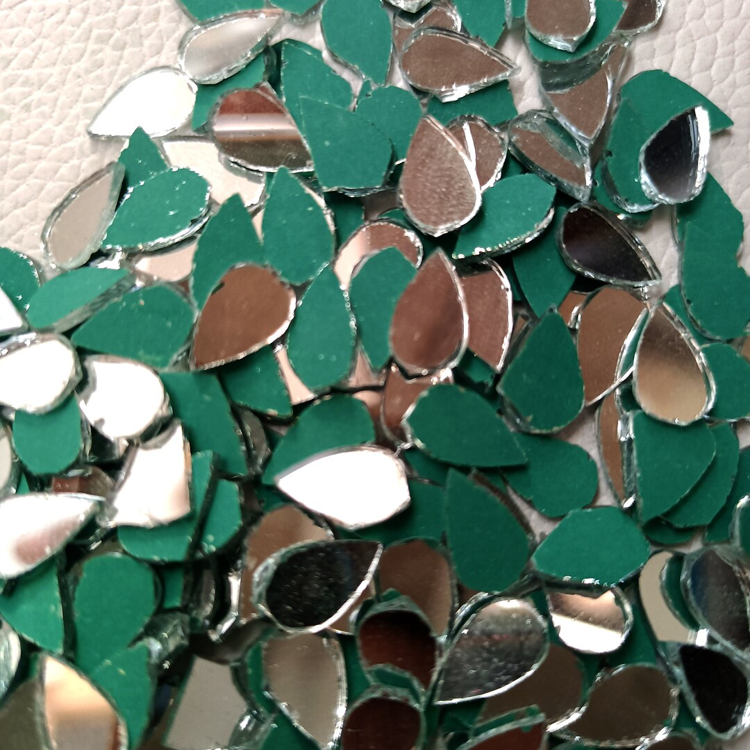 Teardrop Shape Mirror for Crafts, Small Mirror Glass Pieces, Lippan Art ...