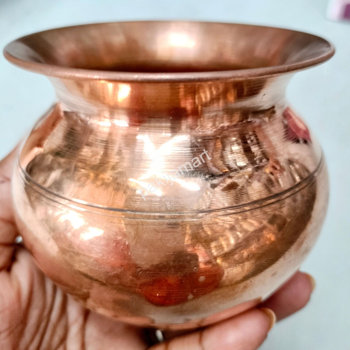 Copper Kalash, Pure Copper Kalash, Copper Kalash for Pooja, Kalash/lota ...