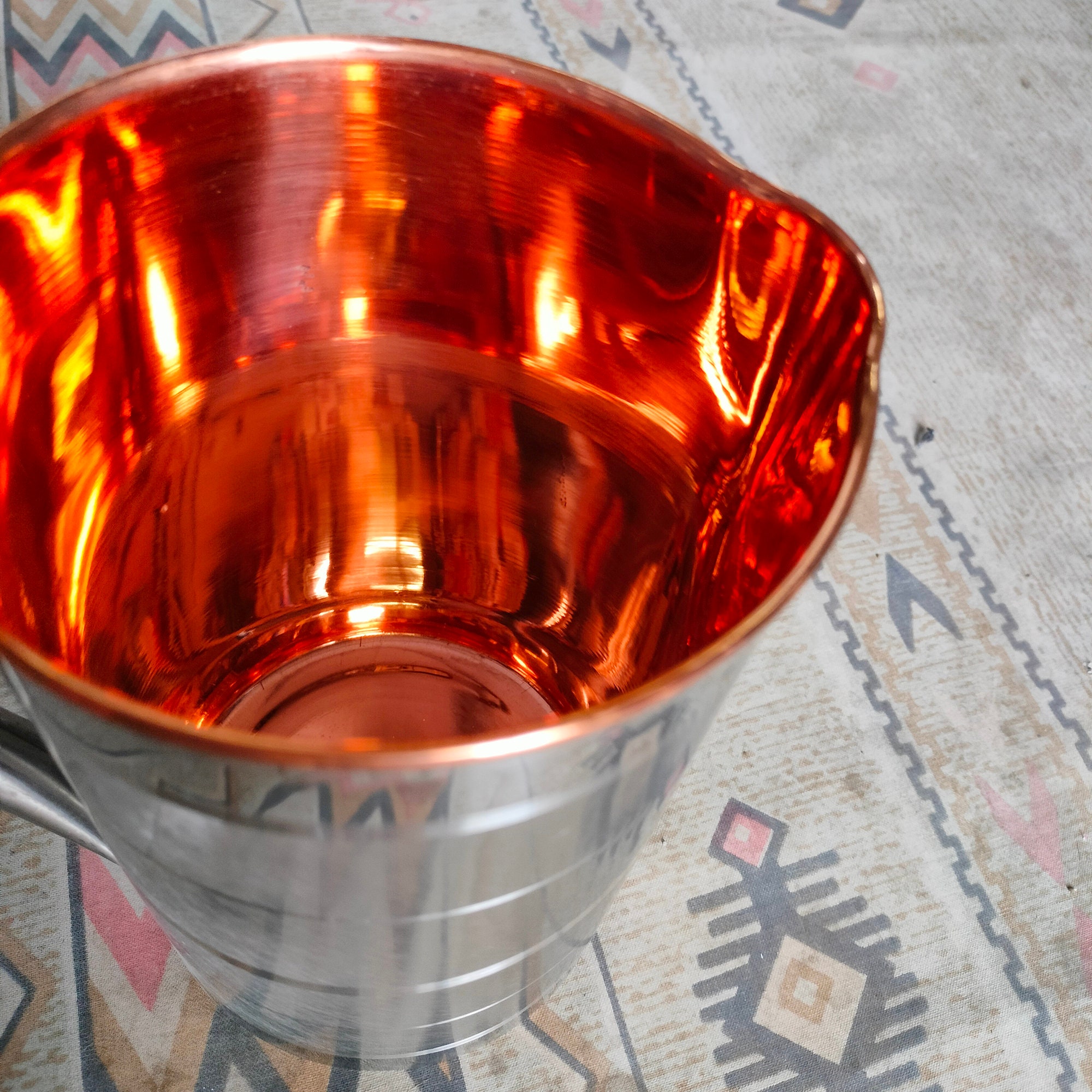 Copper Jug, Pure Copper Jug, Steel Plated Copper Jug, Hammered Copper ...