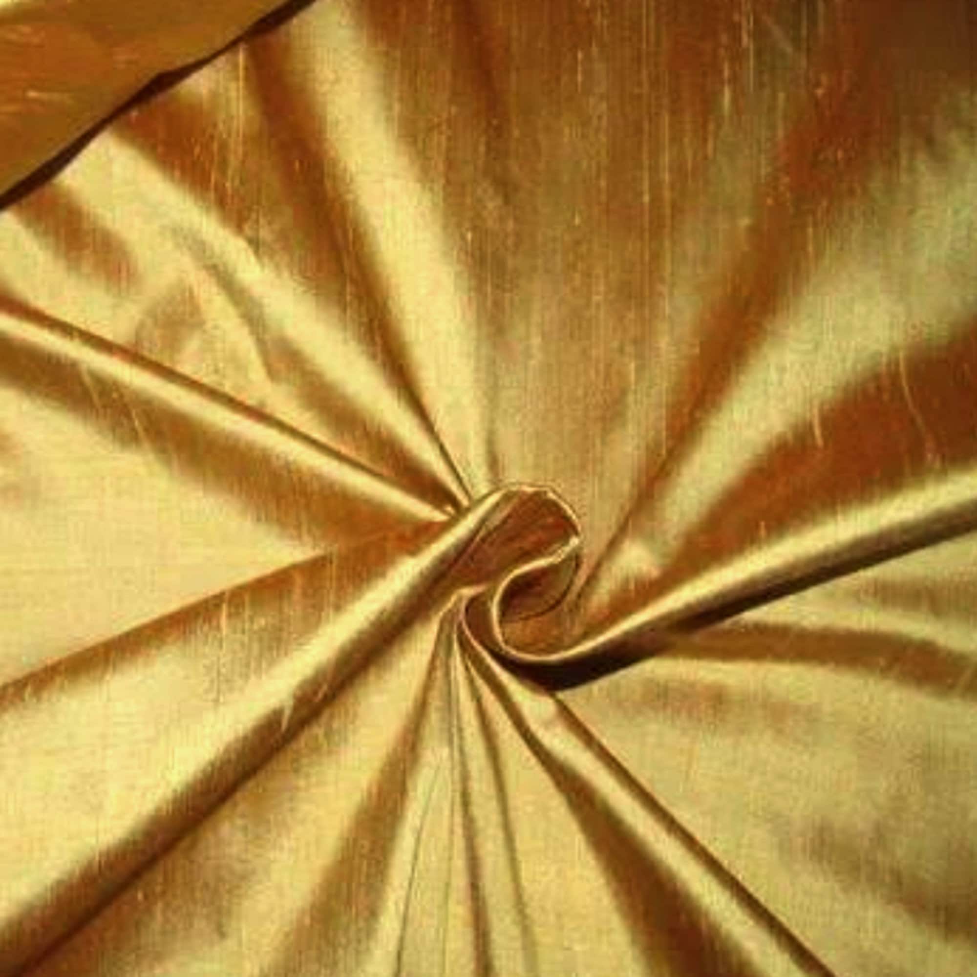 Golden Dupioni Silk Fabric, Golden Dupioni Fabric, Dupioni Fabric for ...