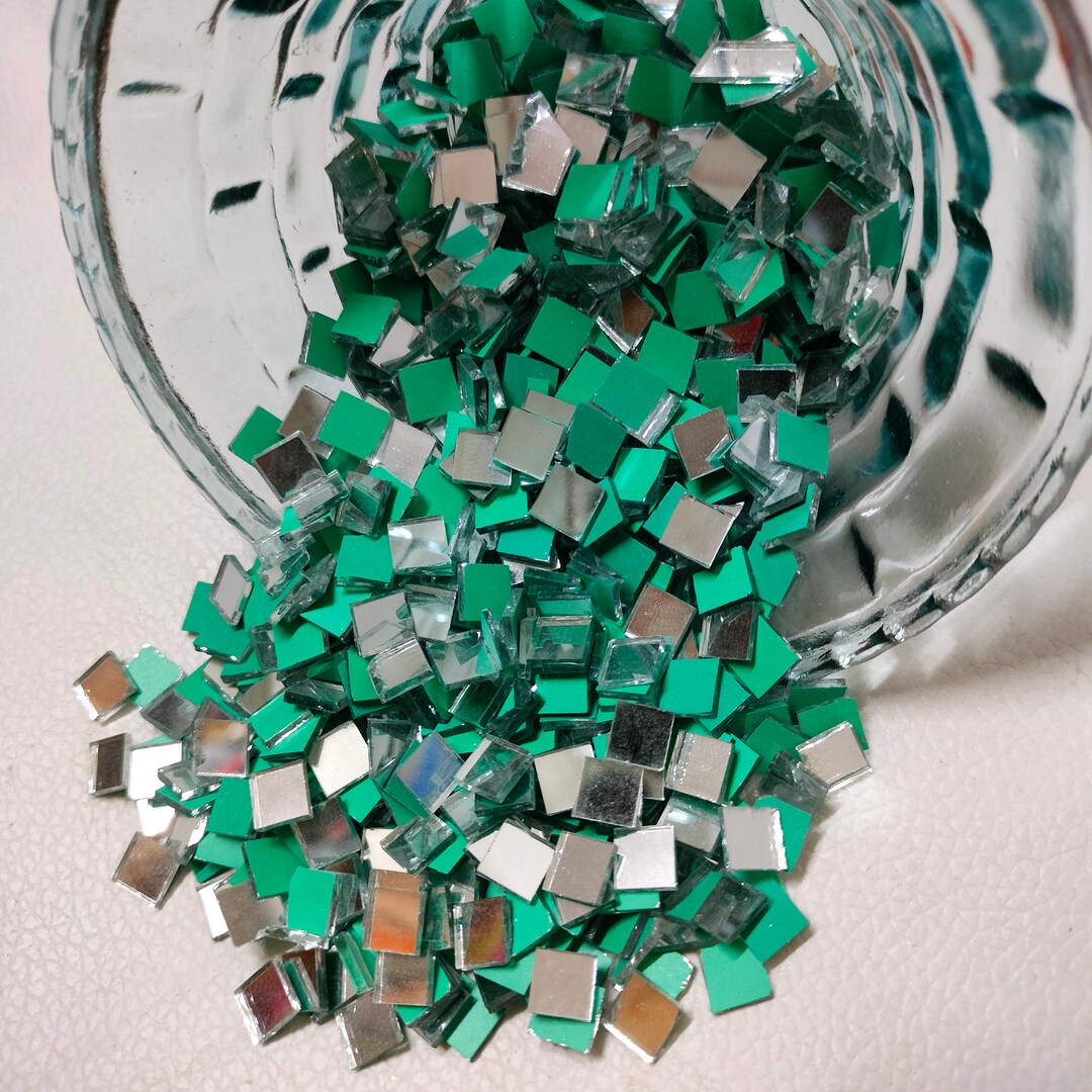 Square Shape Mirror for Crafts, Small Mirror Glass Pieces, Lippan Art ...