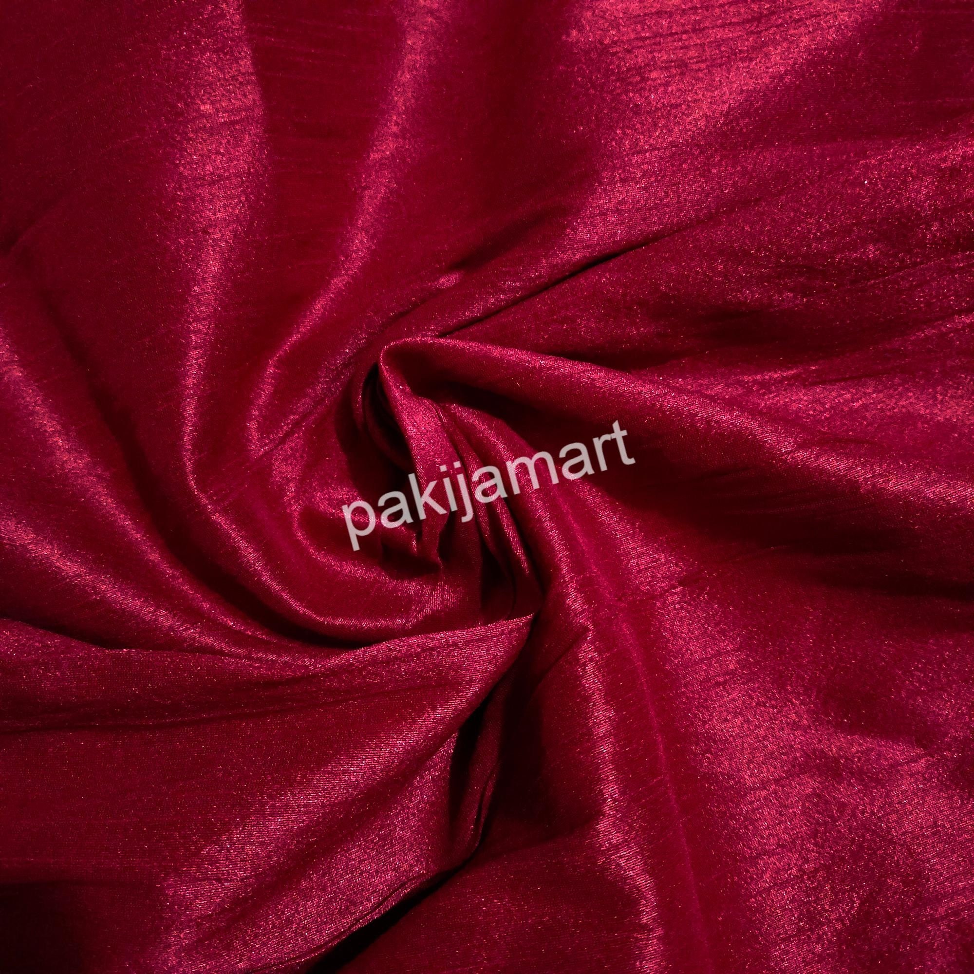 Dupioni Silk, Maroon Color Dupioni Fabric, Burgundy Dupioni Gown Fabric ...