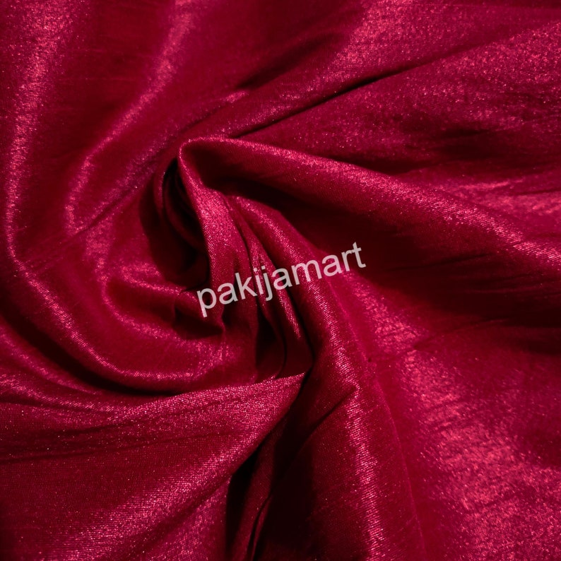 Dupioni Silk, Maroon Color Dupioni Fabric, Burgundy Dupioni Gown Fabric ...