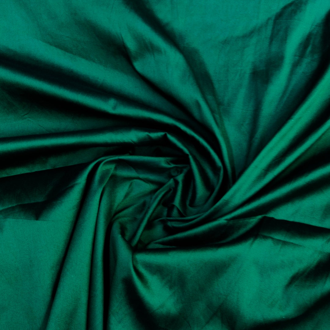 Rich Green Taffeta Fabric, Taffeta Silk Fabric, Taffeta Polyester ...