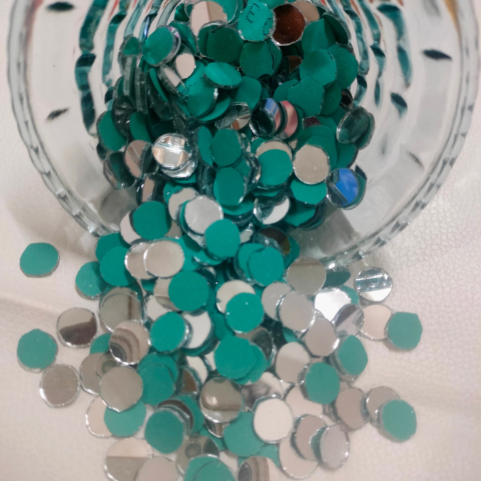 Round Mirror for Craft Work, Small Mirror Glass Pieces for Lippan Art ...