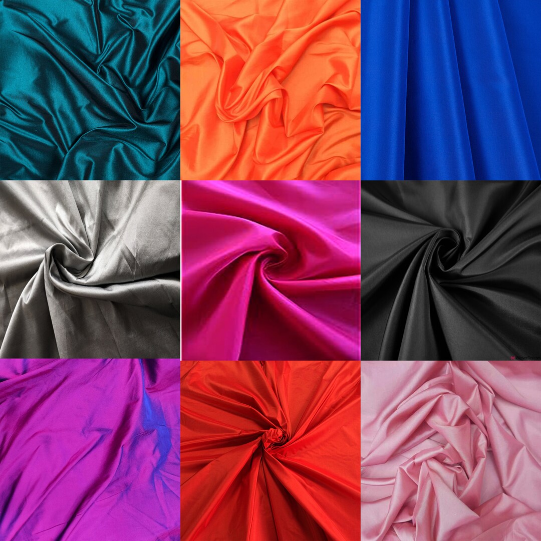 Multi Color Taffeta Fabric, Taffeta Silk Fabric, Wholesale Taffeta Gown ...