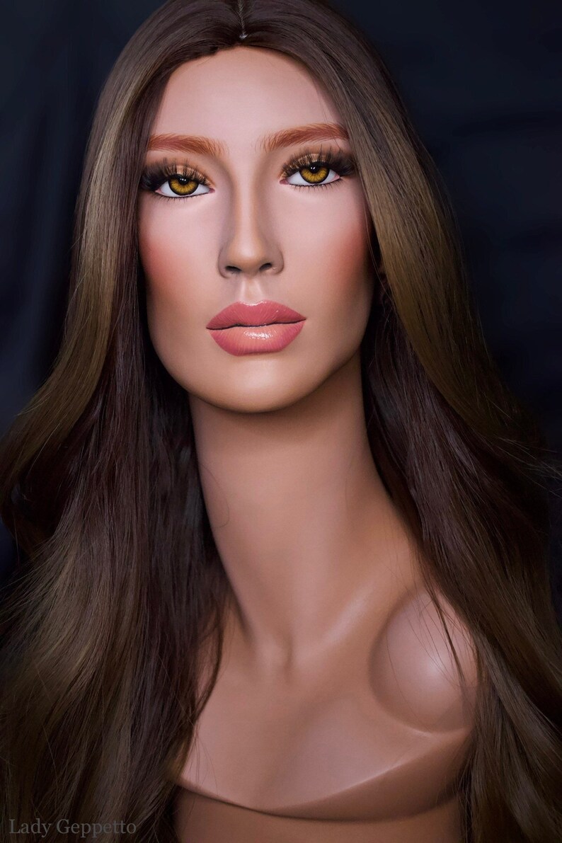 NEW Realistic Female Mannequin Head With Glass Eyes - Etsy