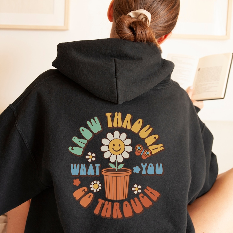 Trendy Tumblr Hoodie Positive Quotes Hoodie Back Print - Etsy