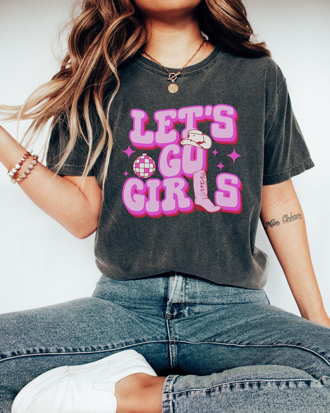 Lets Go Girls Shirt Comfort Colors Lets Go Girls Bachelorette Party Shirts Bridal Party Shirts ...