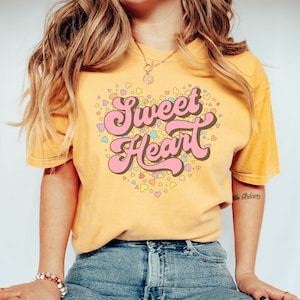 Comfort Colors Tshirt Women's Valentine Shirt, Love Shirt, Sweet Heart ...