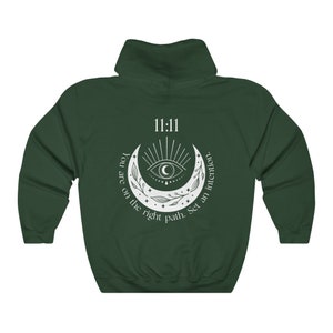 1111 Angel Number Hoodie, Aesthetic Hoodie, Alt Hoodie, Angel Energy ...