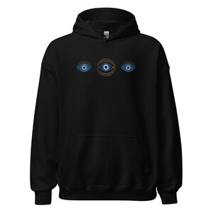 Embroidered Hoodie Evil Eye Shirt Evil Eye Sweatshirt - Etsy