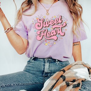 Comfort Colors Tshirt Women's Valentine Shirt, Love Shirt, Sweet Heart ...