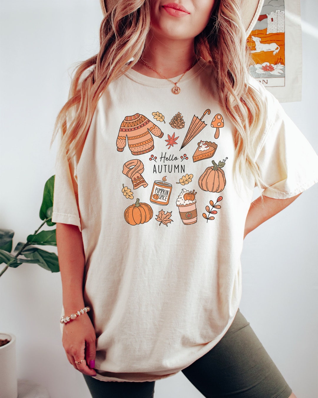 Comfort Colors Cute Fall T-shirt Pumpkin Shirt Womens T-shirts ...