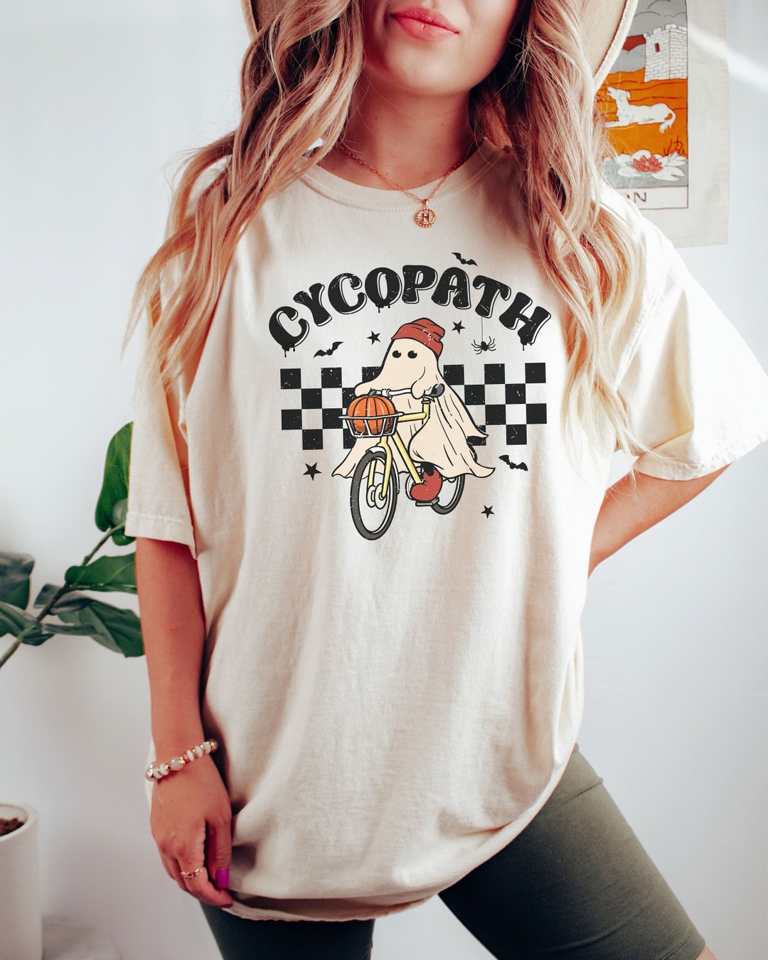 Comfort Colors Funny Ghost Halloween Shirt Cycopath Halloween T-shirt ...