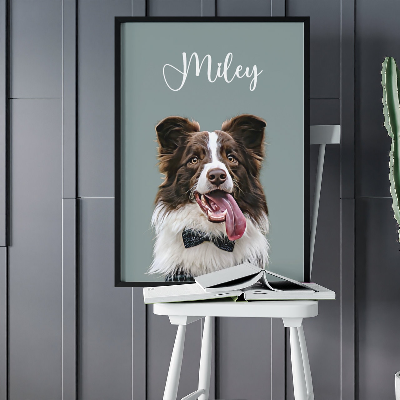 Custom Pet Portrait Using Pet Photo, Personalized Digital Dog Portraits, Cat Portraits, Custom ...