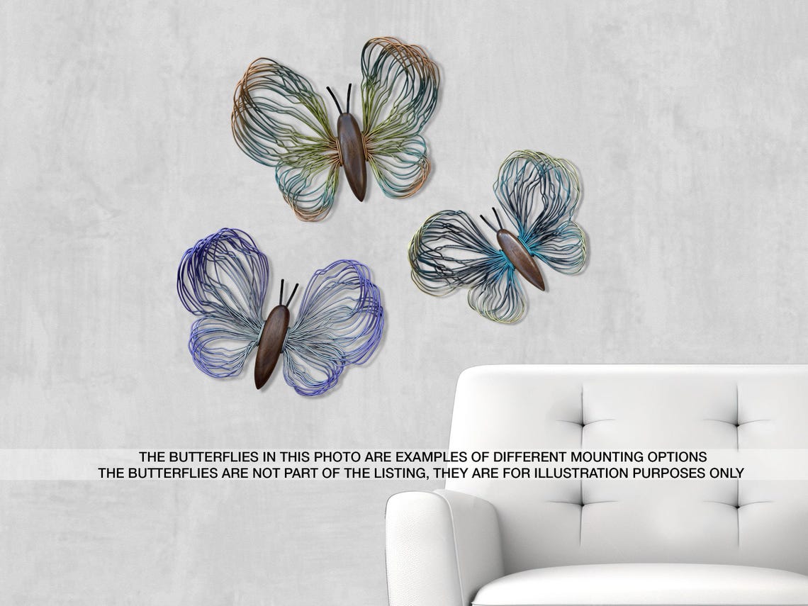 Wire Butterfly Sculpture Wall Art Garden Decor Mom Gift Wire Art ...