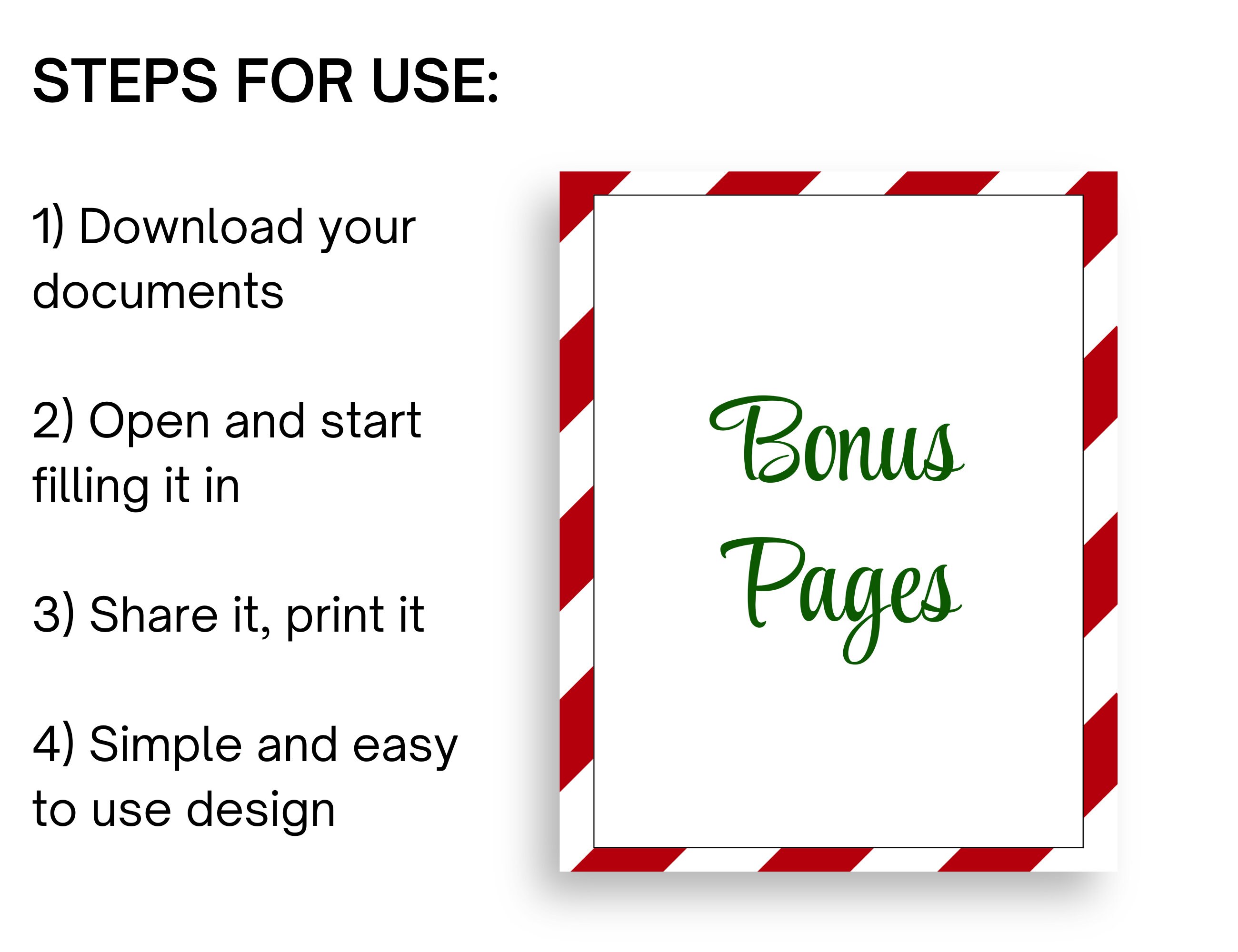 Christmas Fillable & Printable Planner Holiday Tracker Party Organizer ...