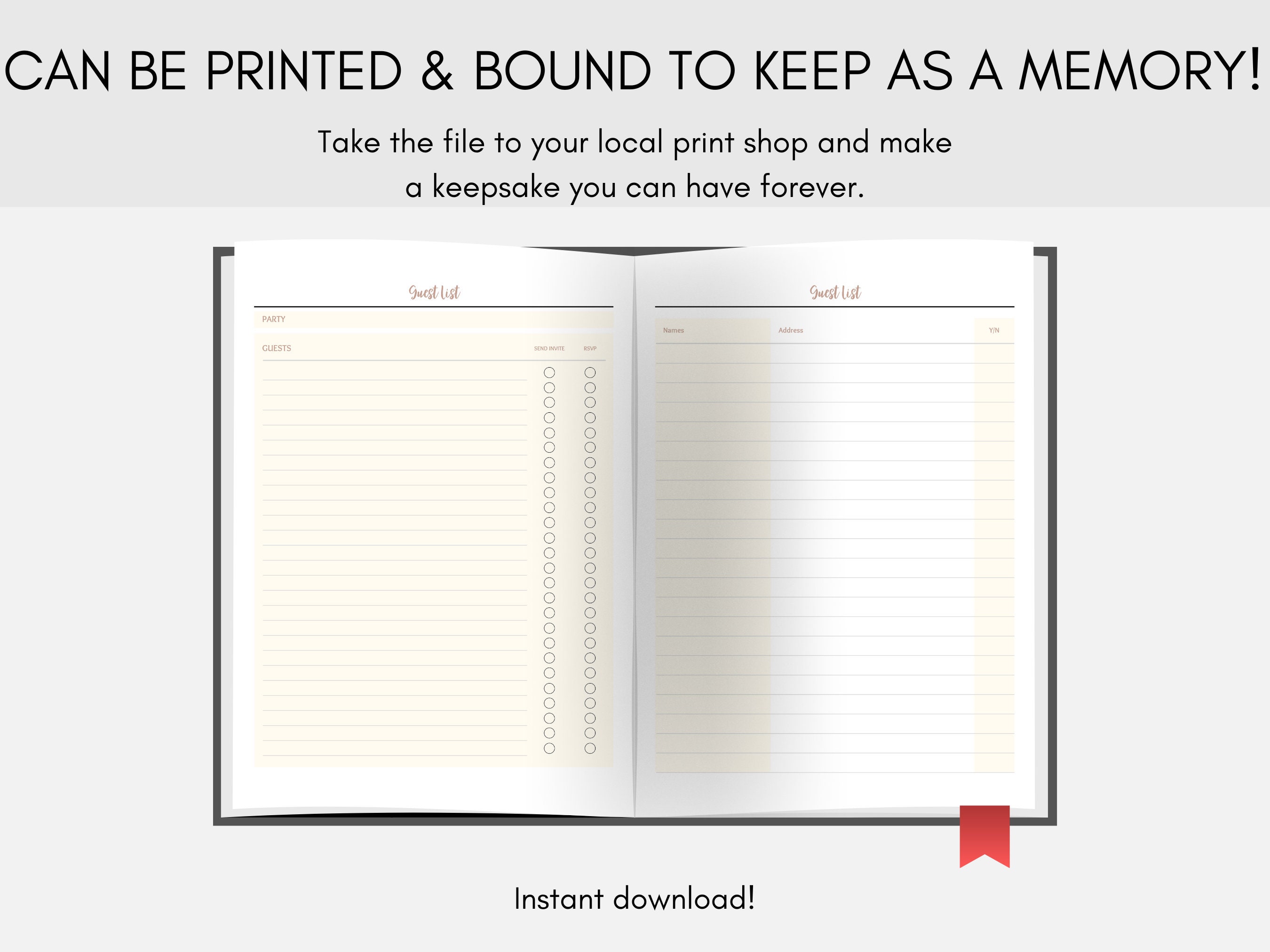 Event Planner Printable Holiday Party Planner Generic Party Organizer ...