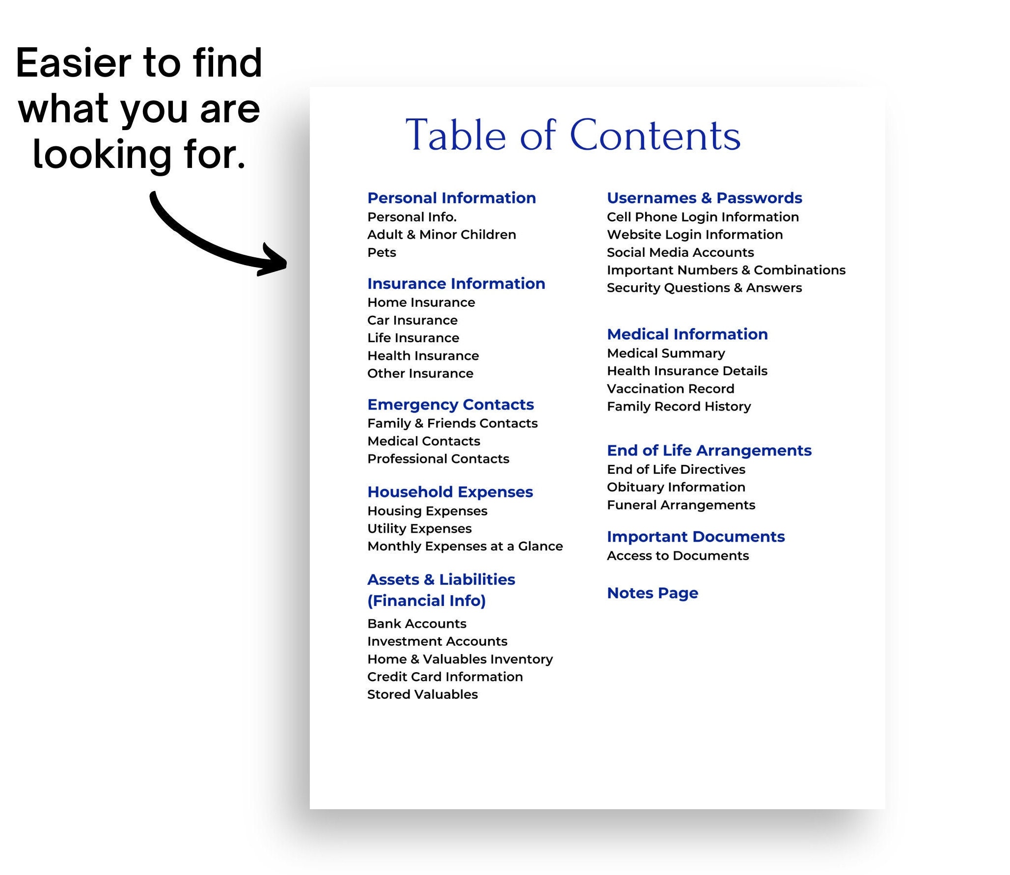 In Case of Emergency Binder Printable Bug Out Planner Family Tracker ...