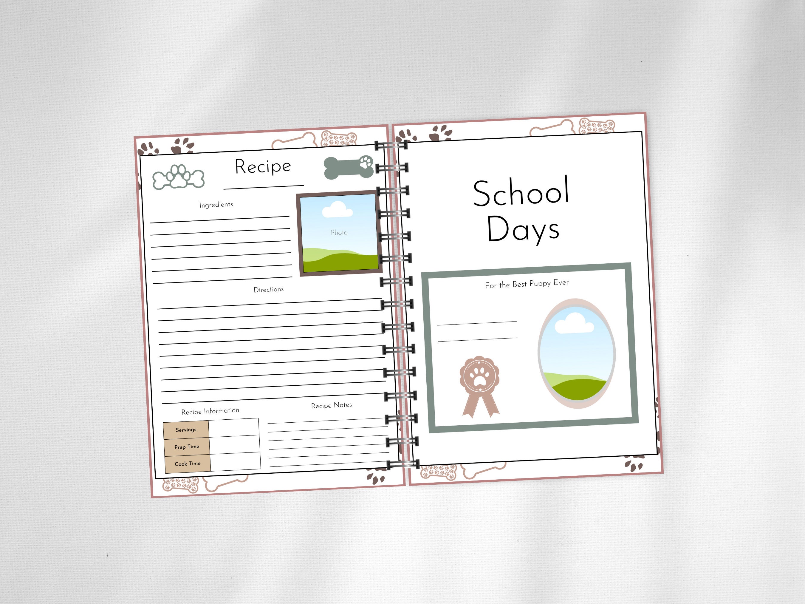 New Puppy Journal Fillable & Printable PDF Planner for New Pet Puppy ...