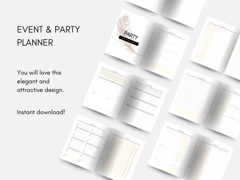 Event Planner Printable Holiday Party Planner Generic Party - Etsy