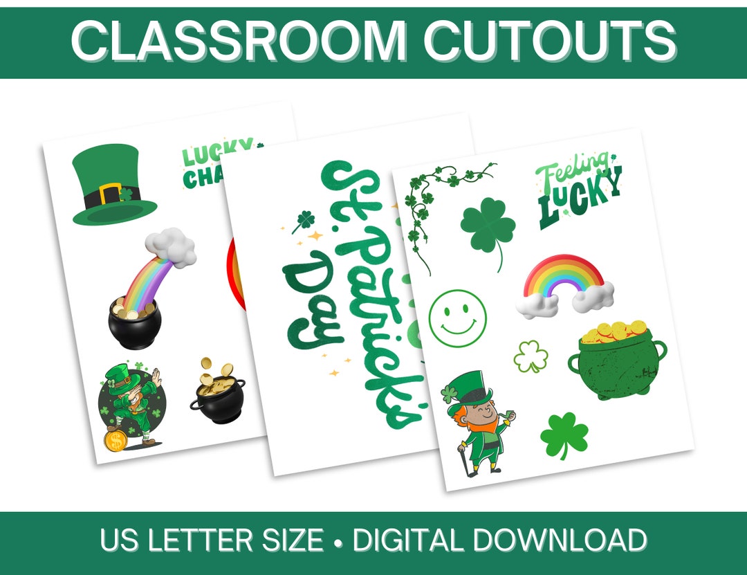 St. Patrick's Day Classroom Decorations Happy St. Patricks Day Decor ...