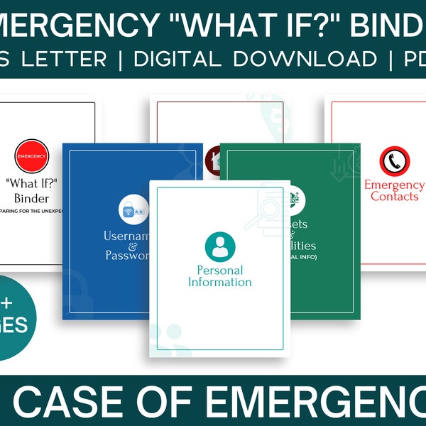 Emergency Preparedness Binder - Etsy