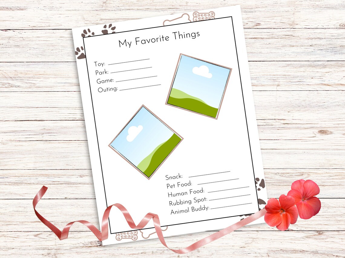 New Puppy Journal Fillable & Printable PDF Planner for New Pet Puppy ...