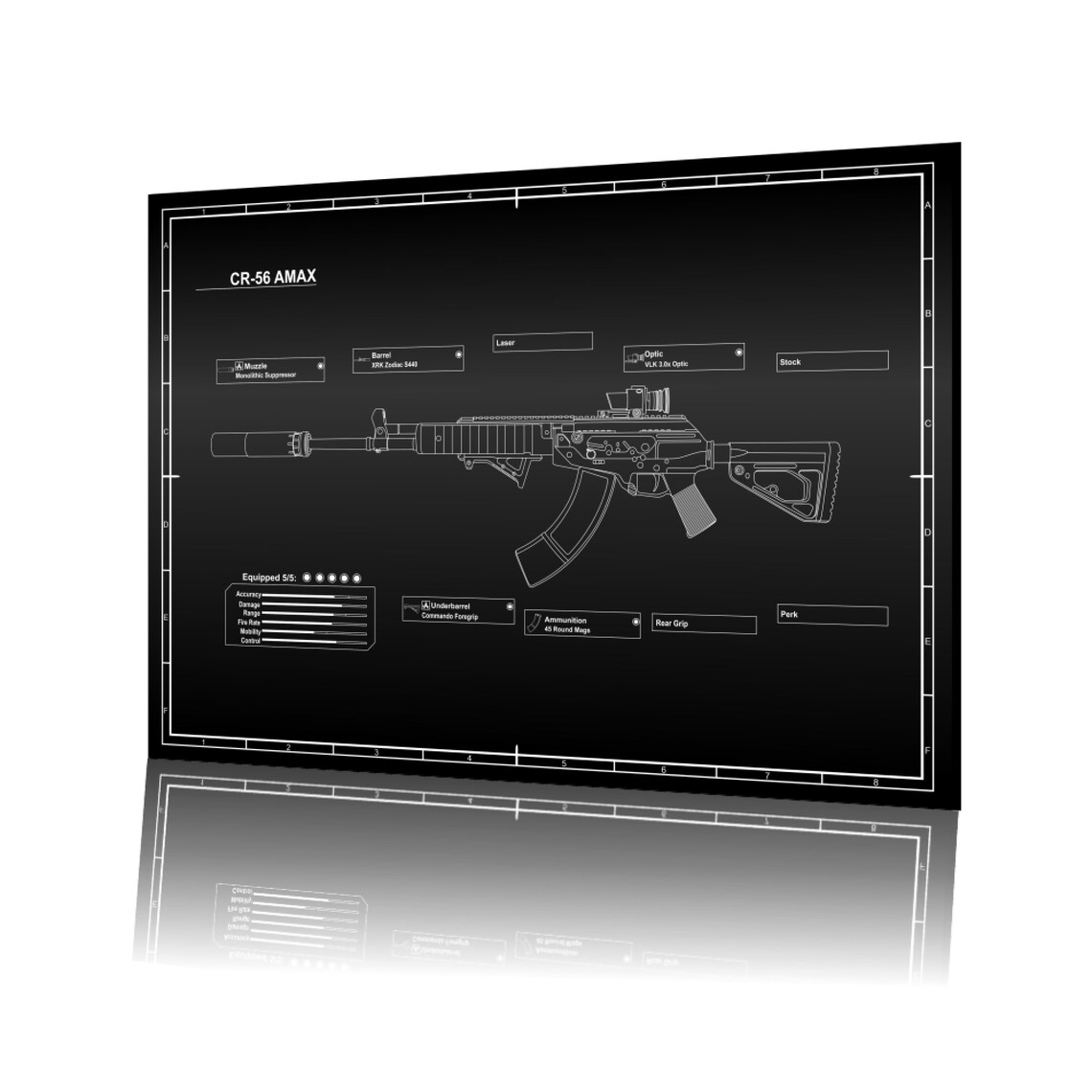 Custom Call of Duty Metal Poster Warzone Loadout Gaming Gift - Etsy