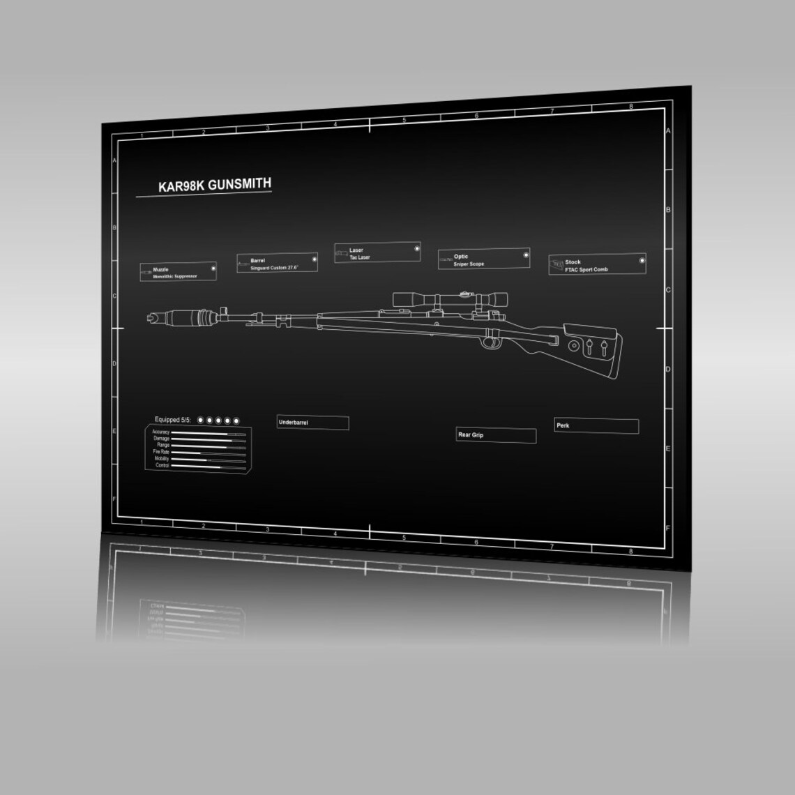 Custom Call of Duty Metal Poster Warzone Loadout Gaming Gift - Etsy