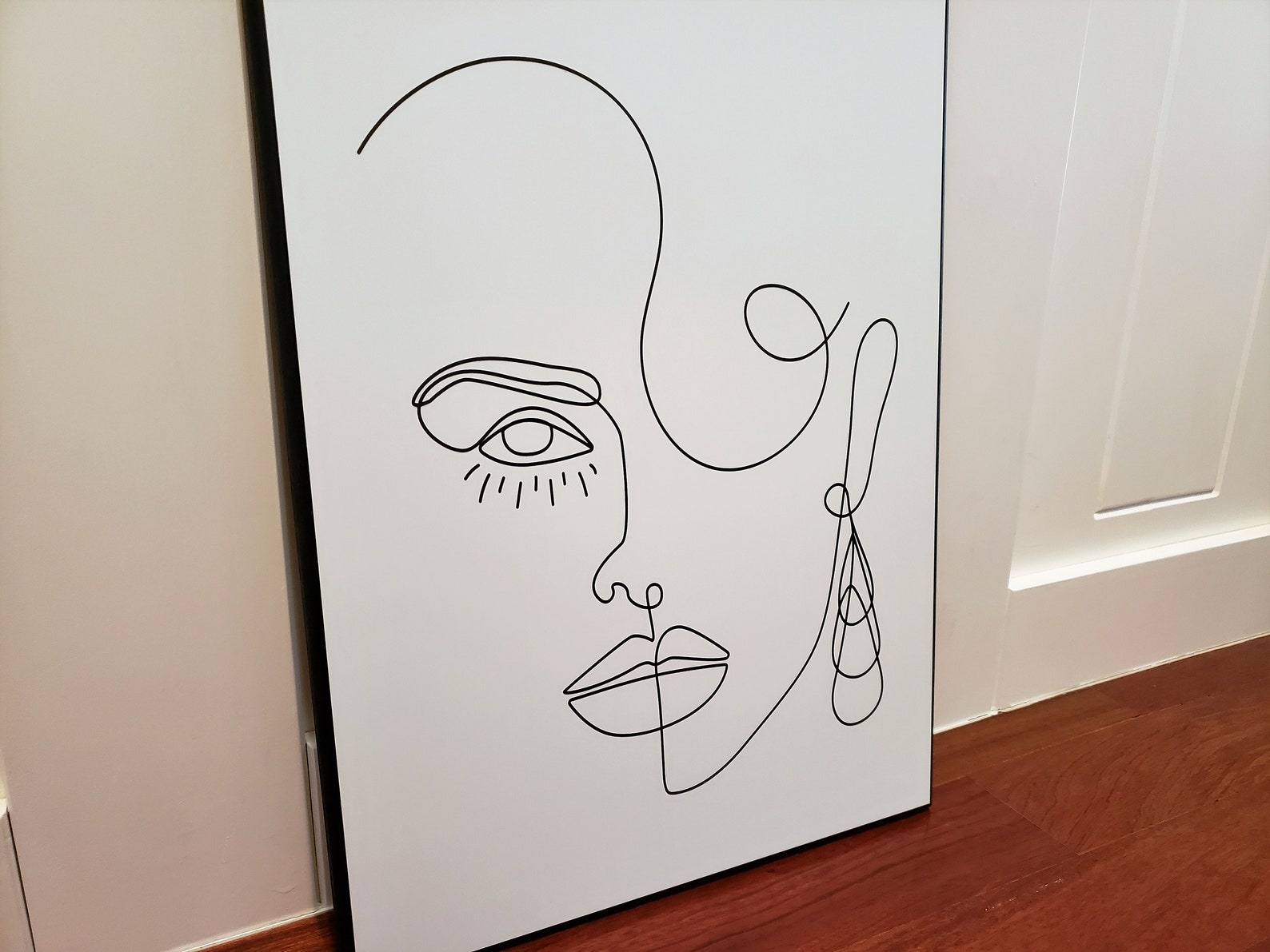 Female Line Art One Line Drawing Face Art Minimalist Art Wall Art ...