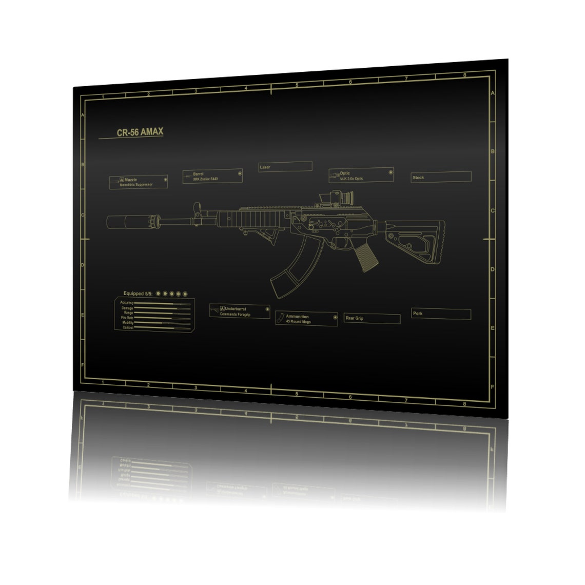 Custom Call of Duty Metal Poster Warzone Loadout Gaming Gift - Etsy
