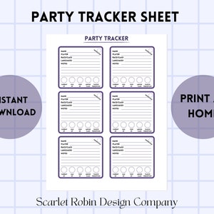 DND Party Tracker | DM Tools | PC Reference | Dungeons and Dragons ...