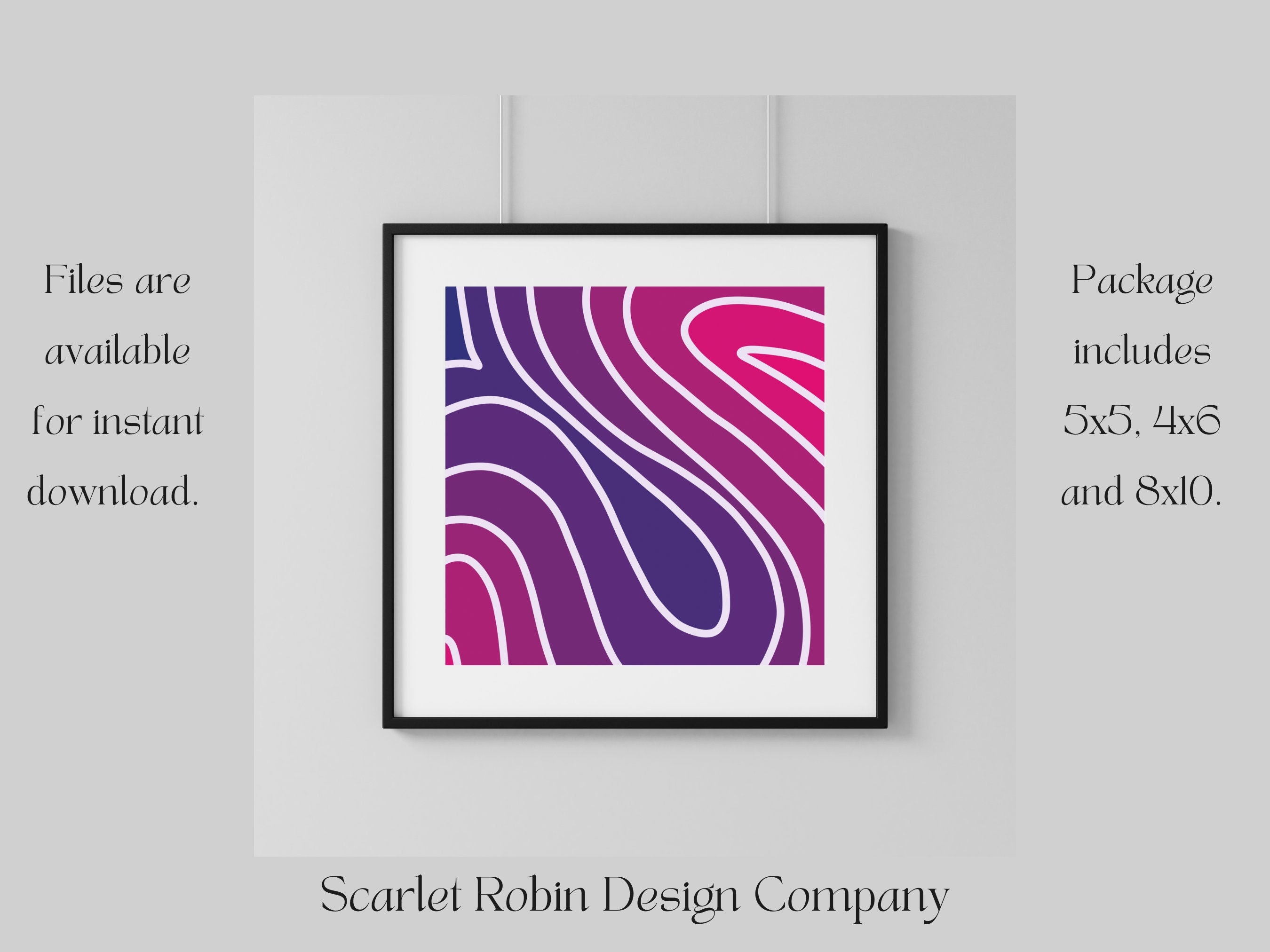 Bi Pride Art | Bisexual Flag Colors | Abstract Digital Art | Subtle Bi ...