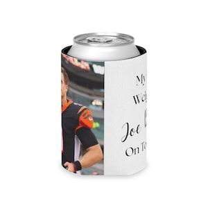 Funny Joe Burrow Koozie, Bengals Beer Sleeve, NFL Football Can Cooler ...
