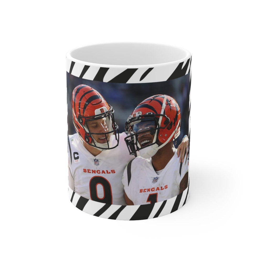 Cincinnati Bengals, Joe Burrow, Ja'marr Chase, Cup of Joe Mug, Retro ...
