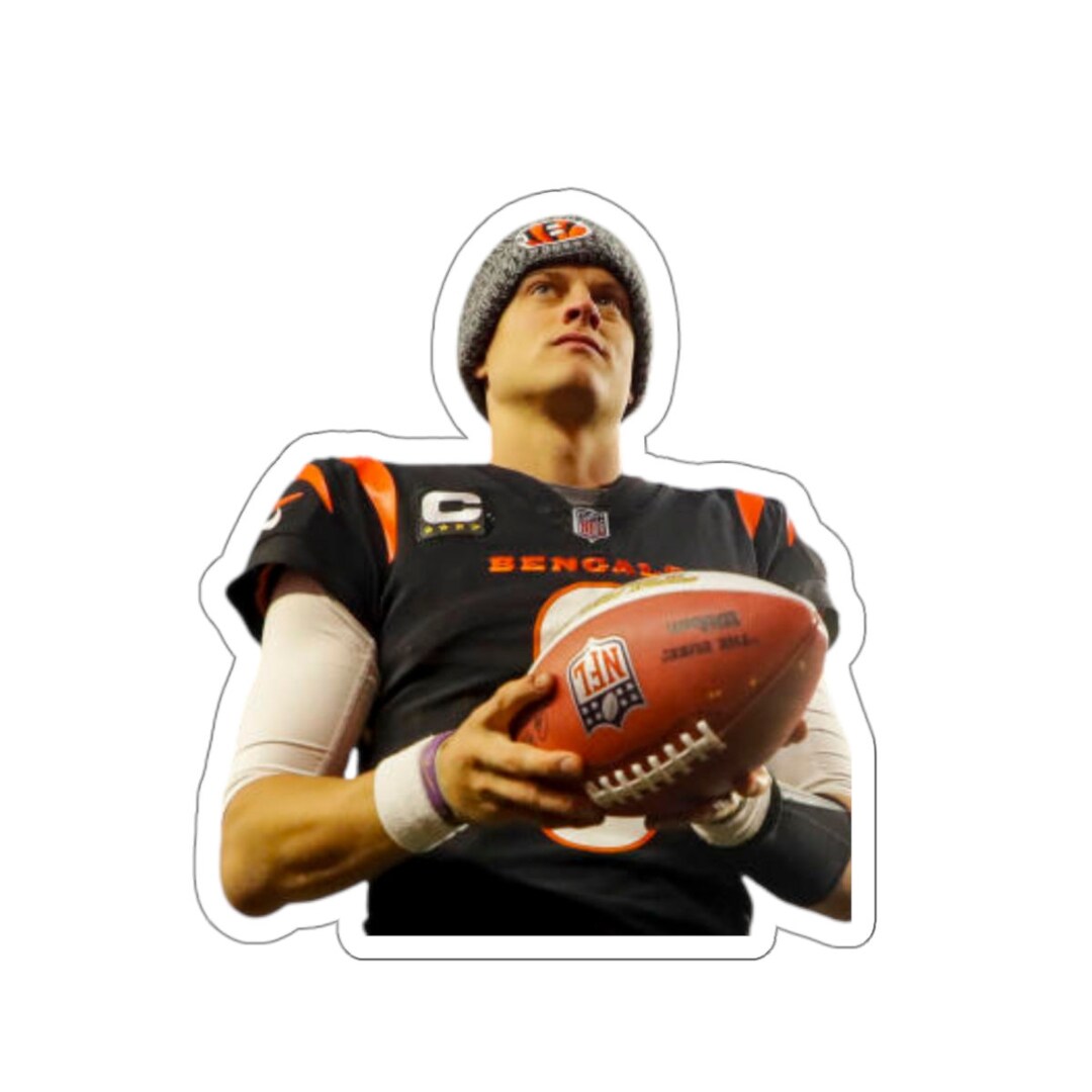 Bengals Joe Burrow Stickers ,joe Burrow in Uniform Sticker Sticker ...