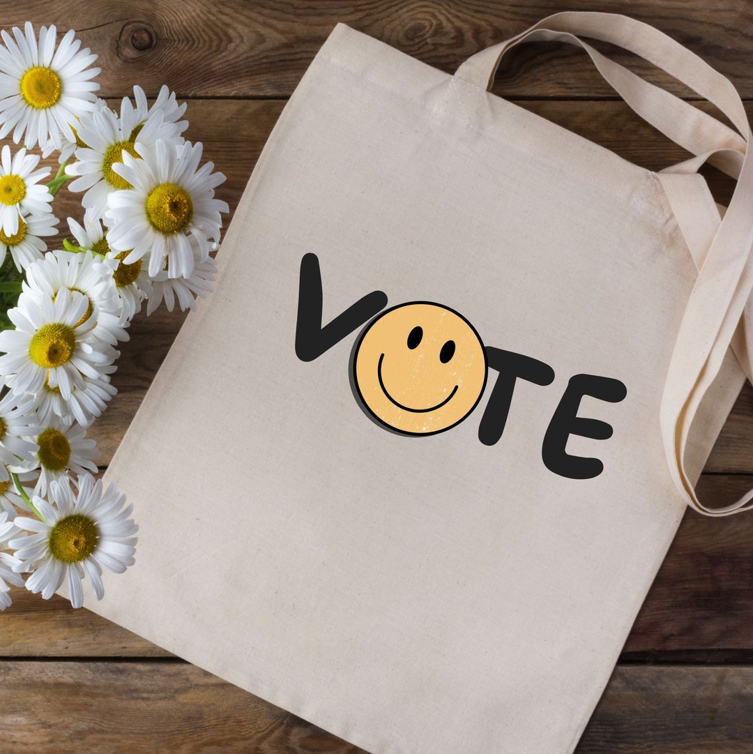 Vote Tote Bag, Vote, Book Bag, Shopping Bag, Get Out and VOTE, Vote ...