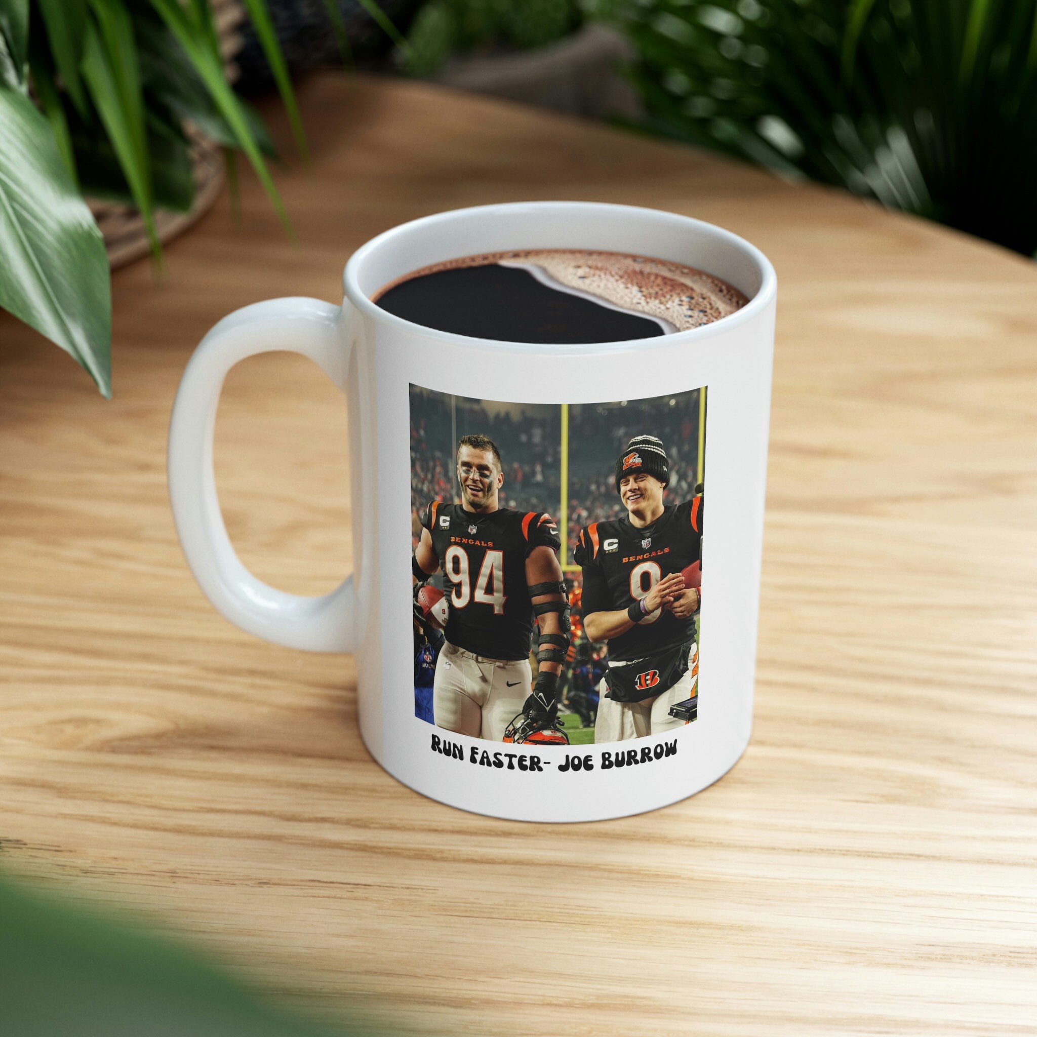 Sam Hubbard Joe Burrow Cincinnati Bengals Cup Cup of Joe - Etsy