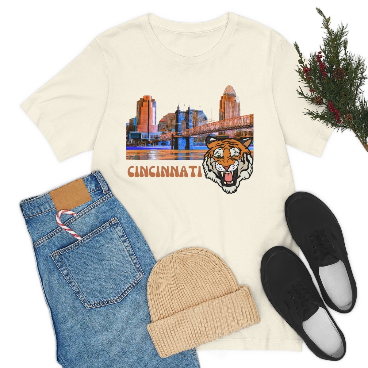 Bengal of Cincinnati T-shirt, Cincy Football Unisex Tee, Cincy Short Sleeve Womans Shirt, Game ...