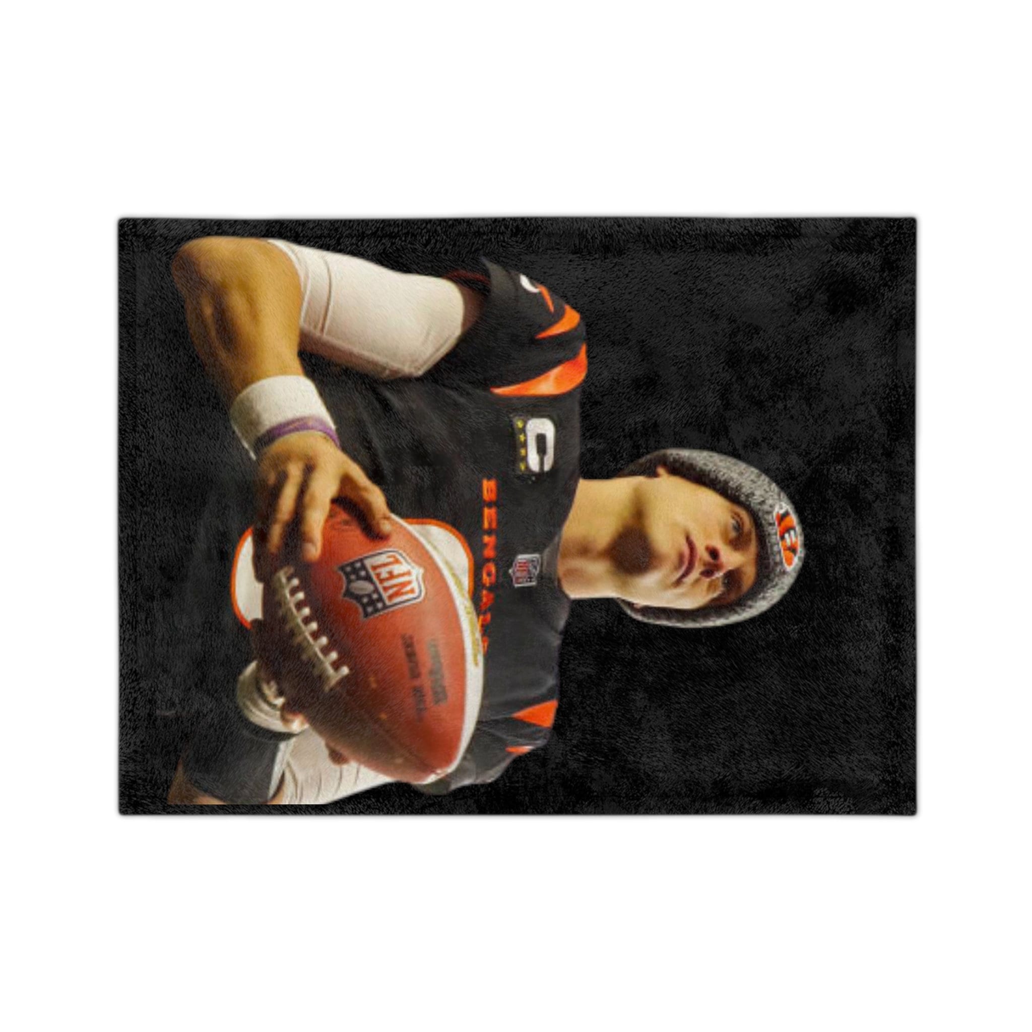 Bengals Joe Burrow Throw Blanket ,football Themed Blanket, Gift Burrow ...